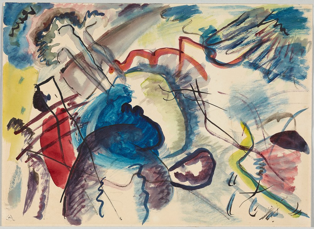 Design for 'Painting with White Border' by Wassily Kandinsky