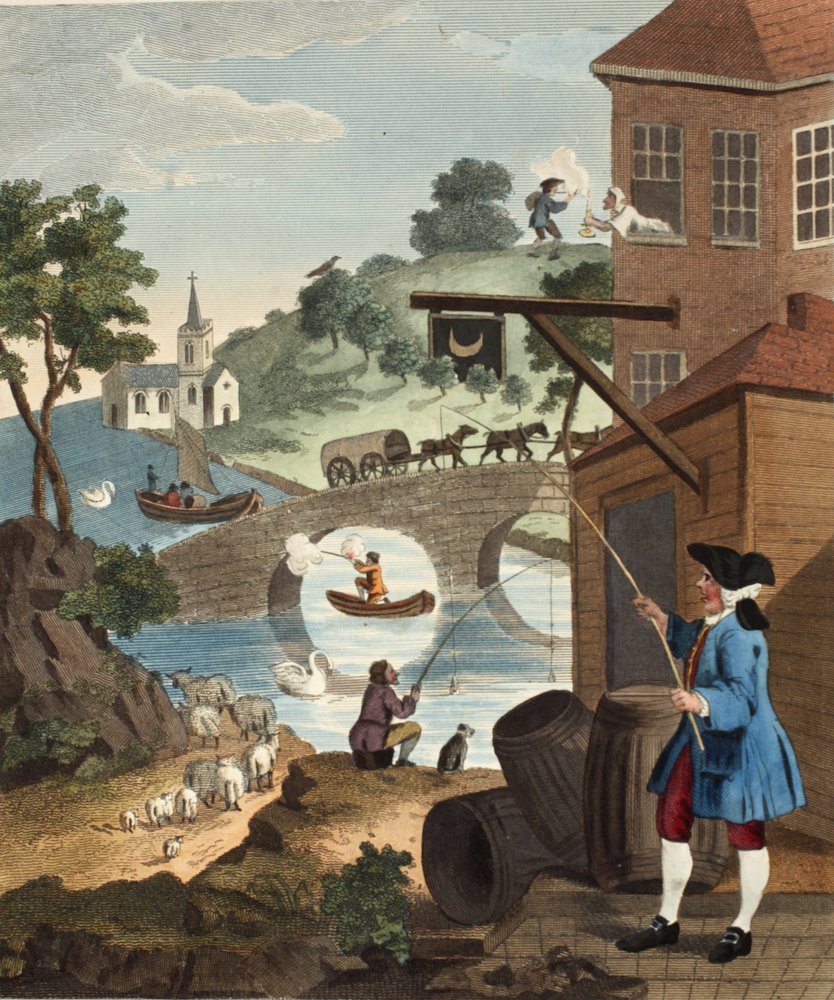 The importance of knowing perspective, illustration from 'Hogarth ...