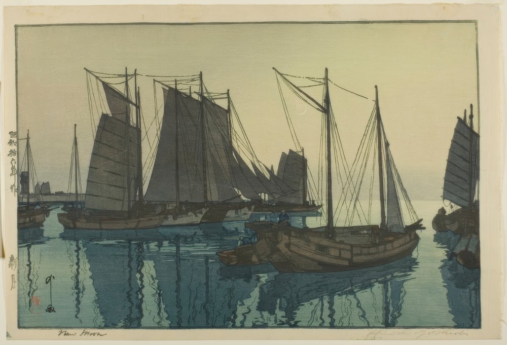 New Moon by Yoshida Hiroshi: High-quality fine art print