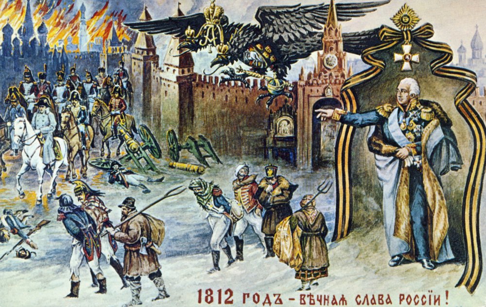 Napoleonic War of 1812, Depiction of Napoleon's Retreat from Moscow ...
