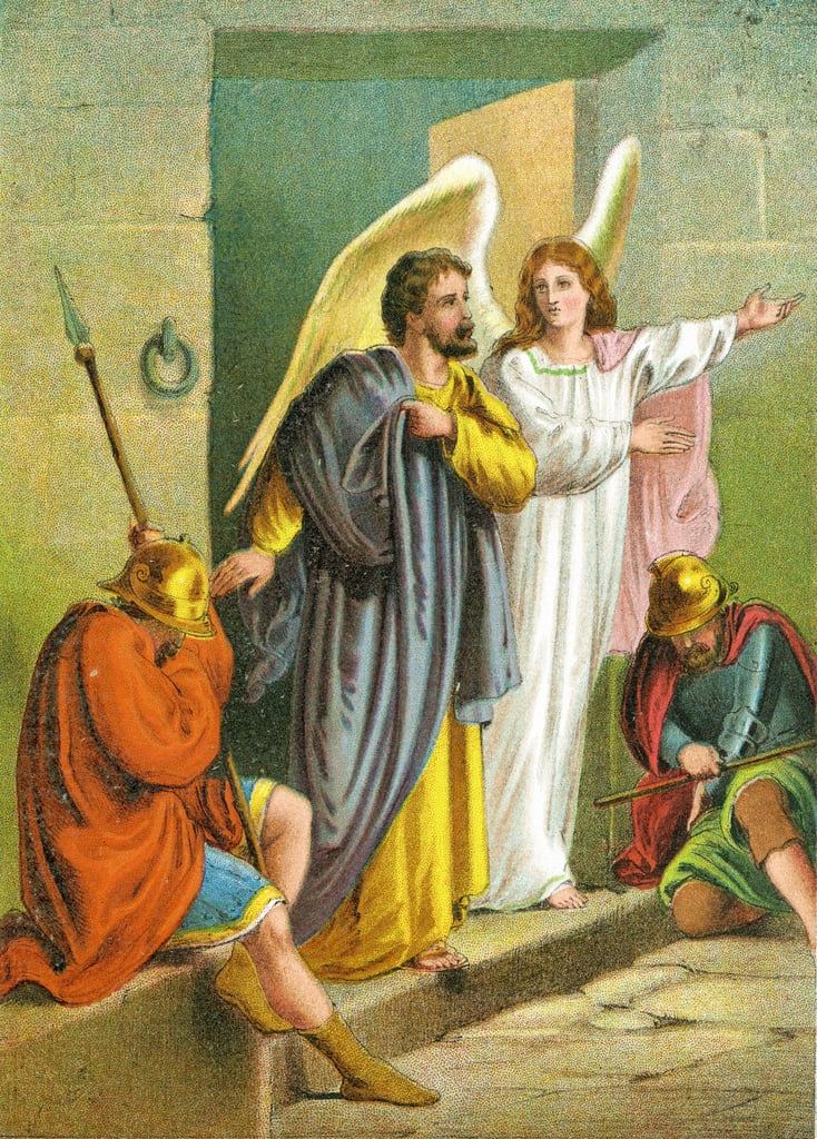 The Bible In Paintings: ️ AN ANGEL RELEASES PETER FROM PRISON ️ Part 1