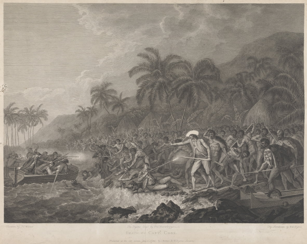 The Death of Captain Cook by Francesco Bartolozzi