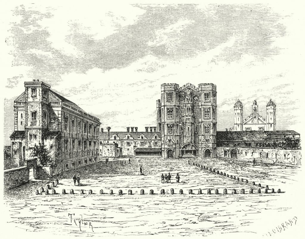 Hampton Court Palace, Richmond upon Thames (engraving)