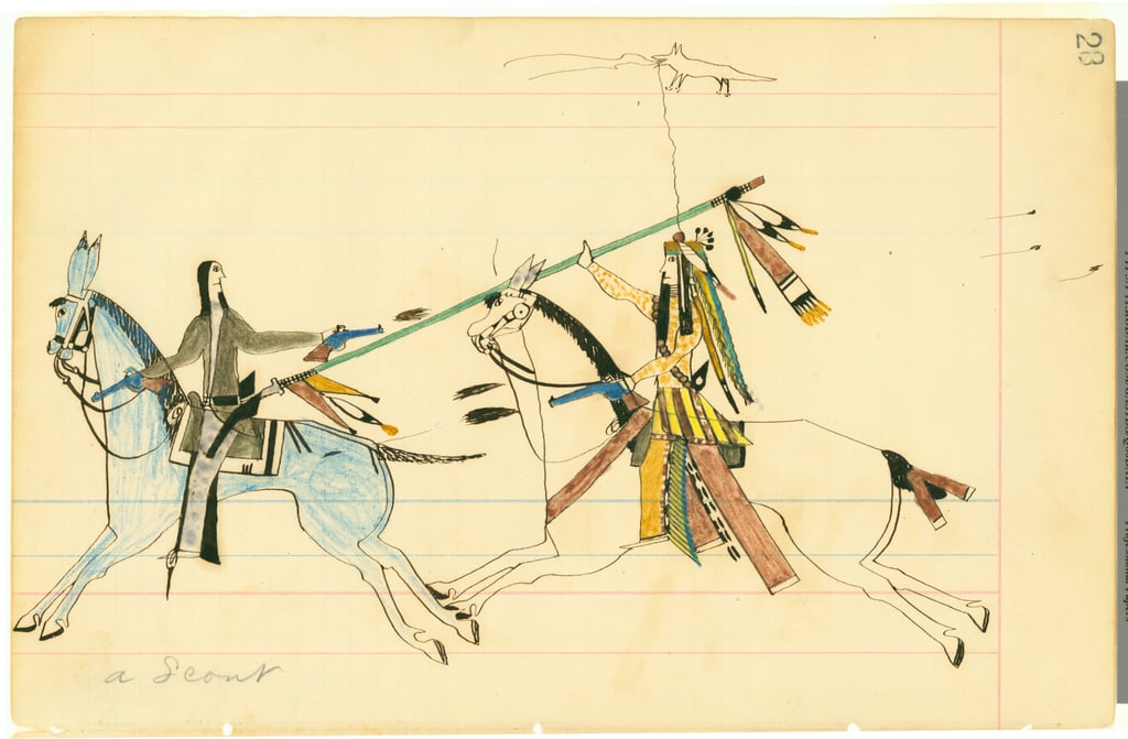 A Scout by Howling Wolf as fine art print (#611512)