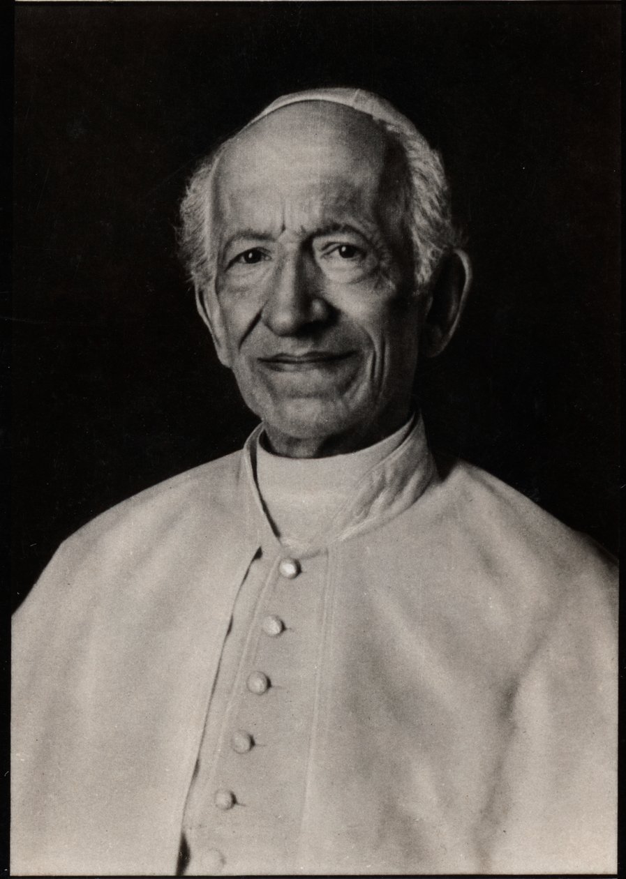 Portrait of Pope Leo XIII by French Photographer