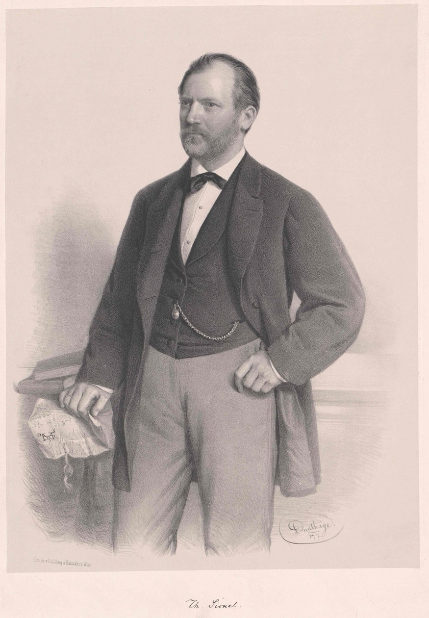 Theodor Knight Sickel by Adolf Dauthage: Fine art print