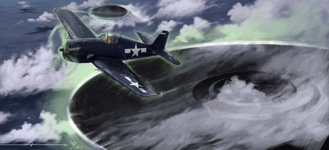 Mysterious phenomena: depicting the disappearance of a US Navy aircraft ...