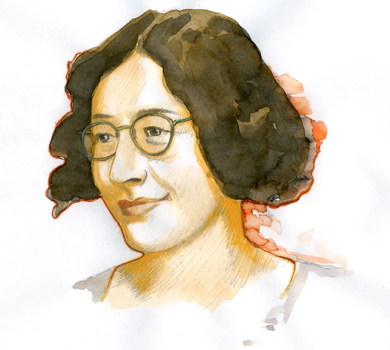 Portrait of Simone Weil by Alessandro Lonati: Fine art print
