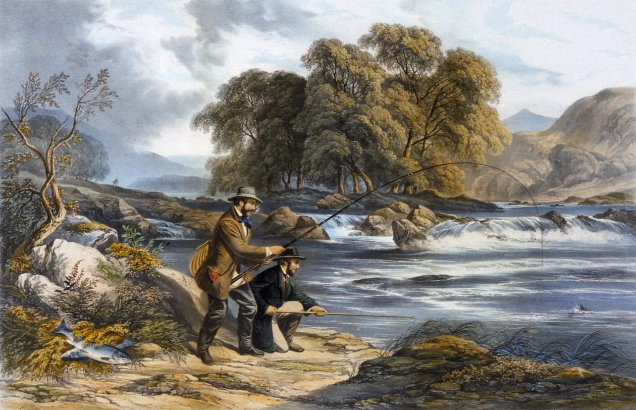 Salmon Fishing by Alexander Rolfe: Buy fine art print