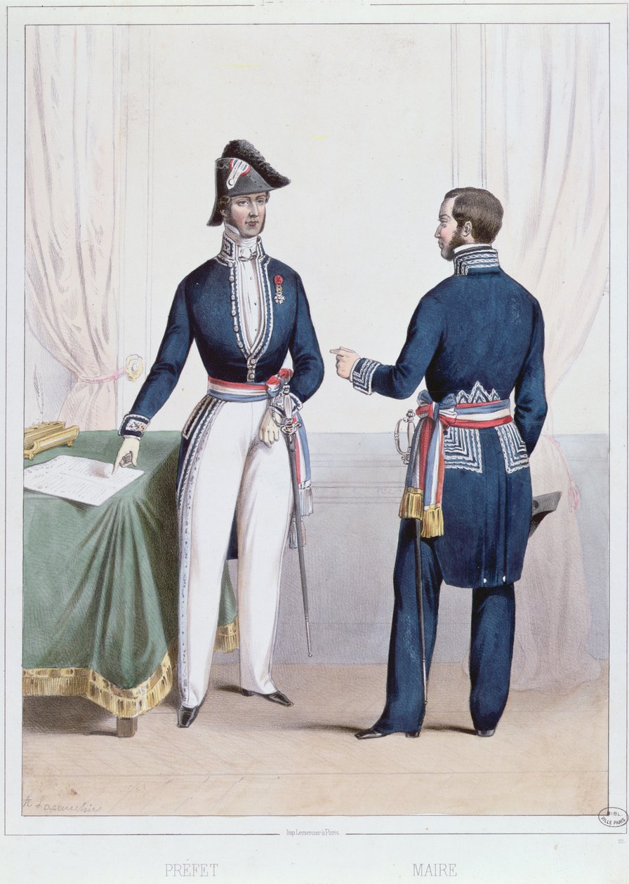 French Prefect and Mayor during the period of the July Monarchy in France