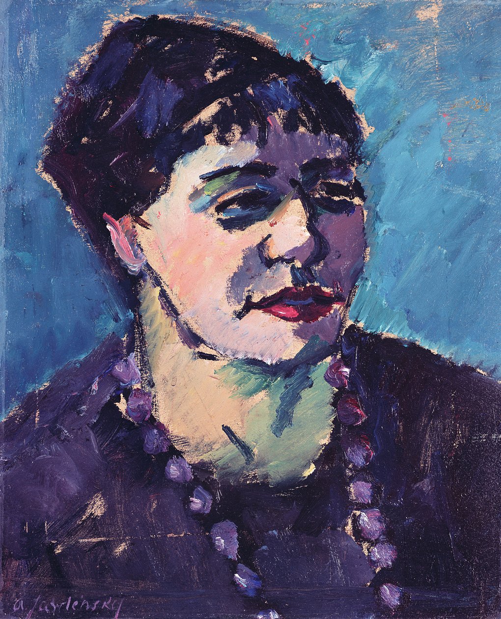 Portrait of Mrs Epstein by Alexej von Jawlensky