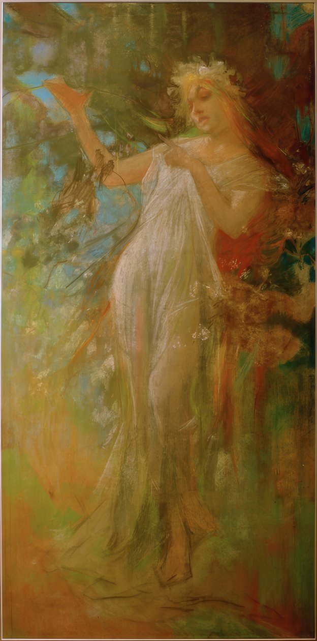 Spring by Alphonse Mucha: Highest-quality art reproduction