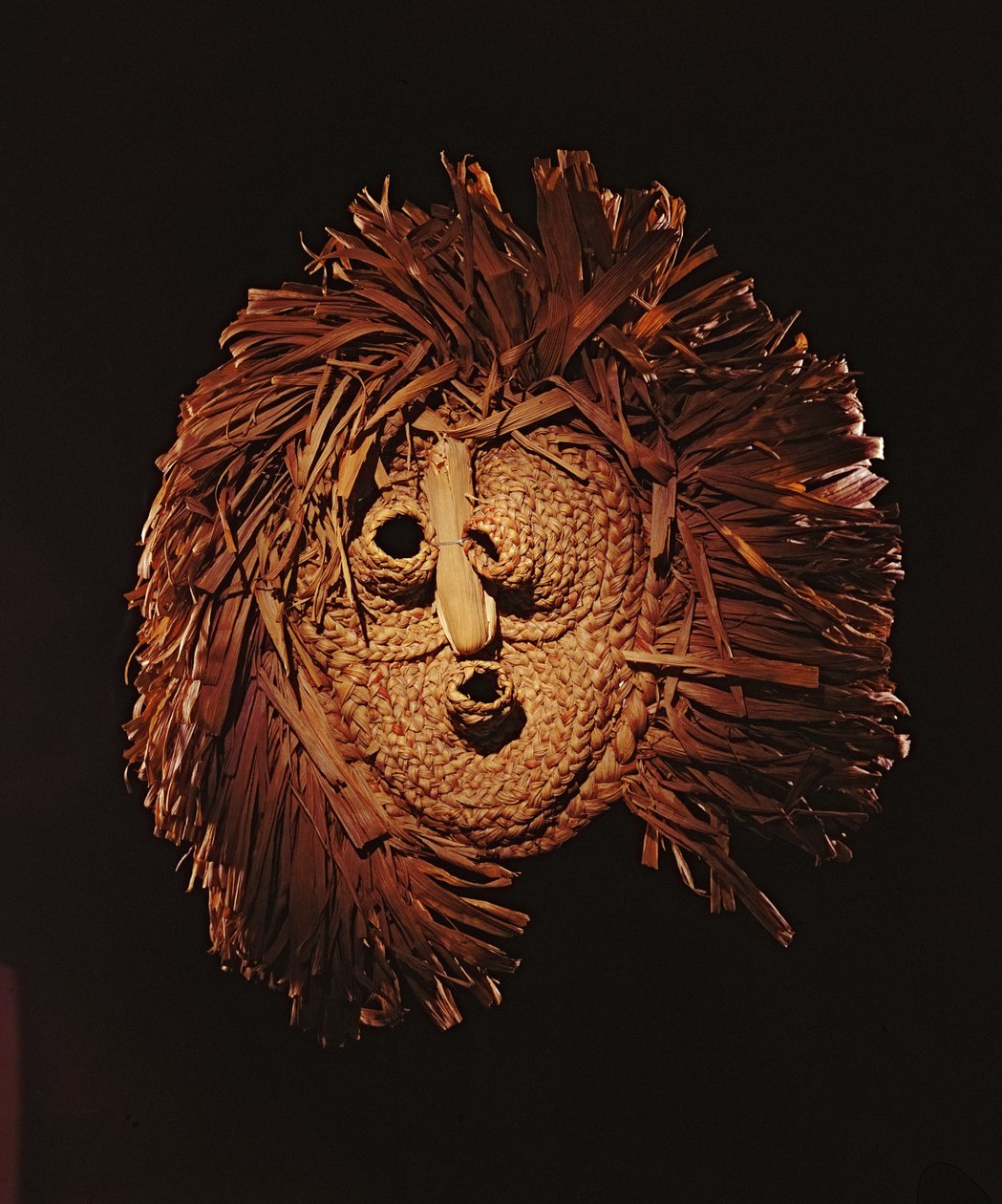 A Seneca Mask Used in Winter Rites (corn husk)