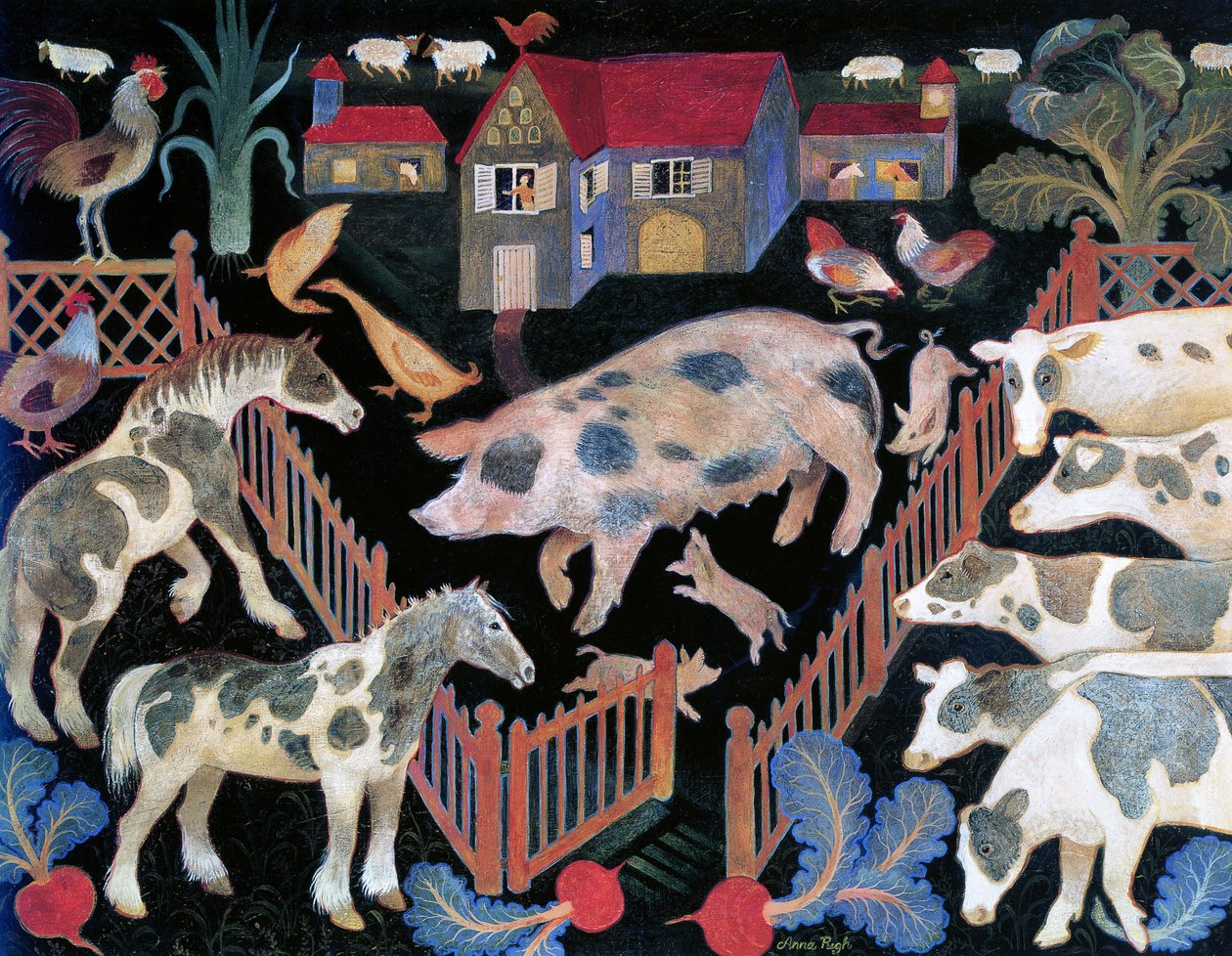 Spot the Bull by Anna Pugh: Highest-quality art reproduction