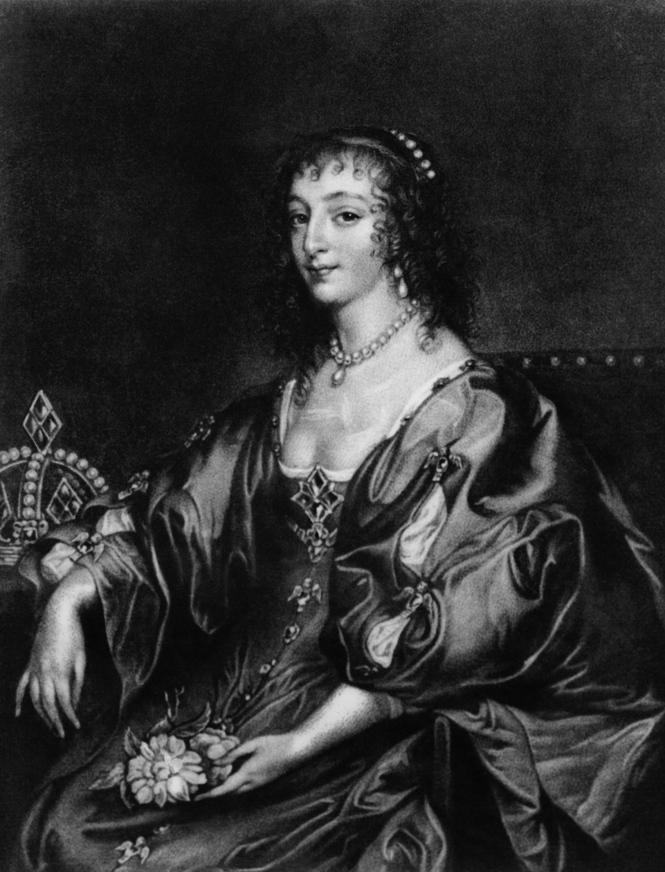 Henrietta Maria, illustration from 'Portraits of Characters Illustrious ...