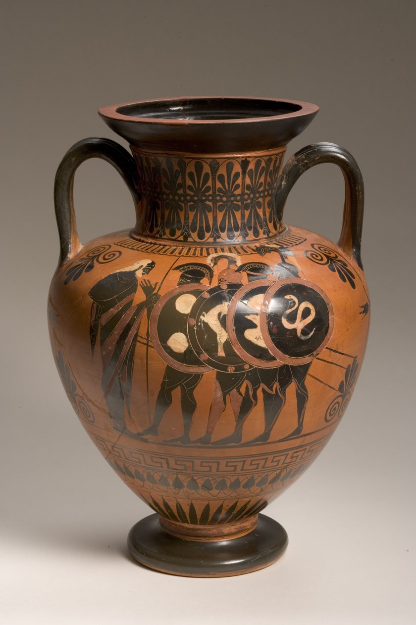 Attic Black-Figure Amphora Depicting Scenes from the Trojan War