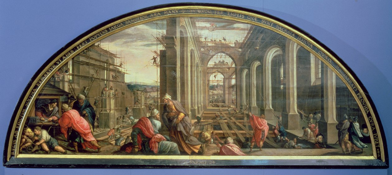 Rebuilding of the Temple by King Joash, 1602 by Anton Moller
