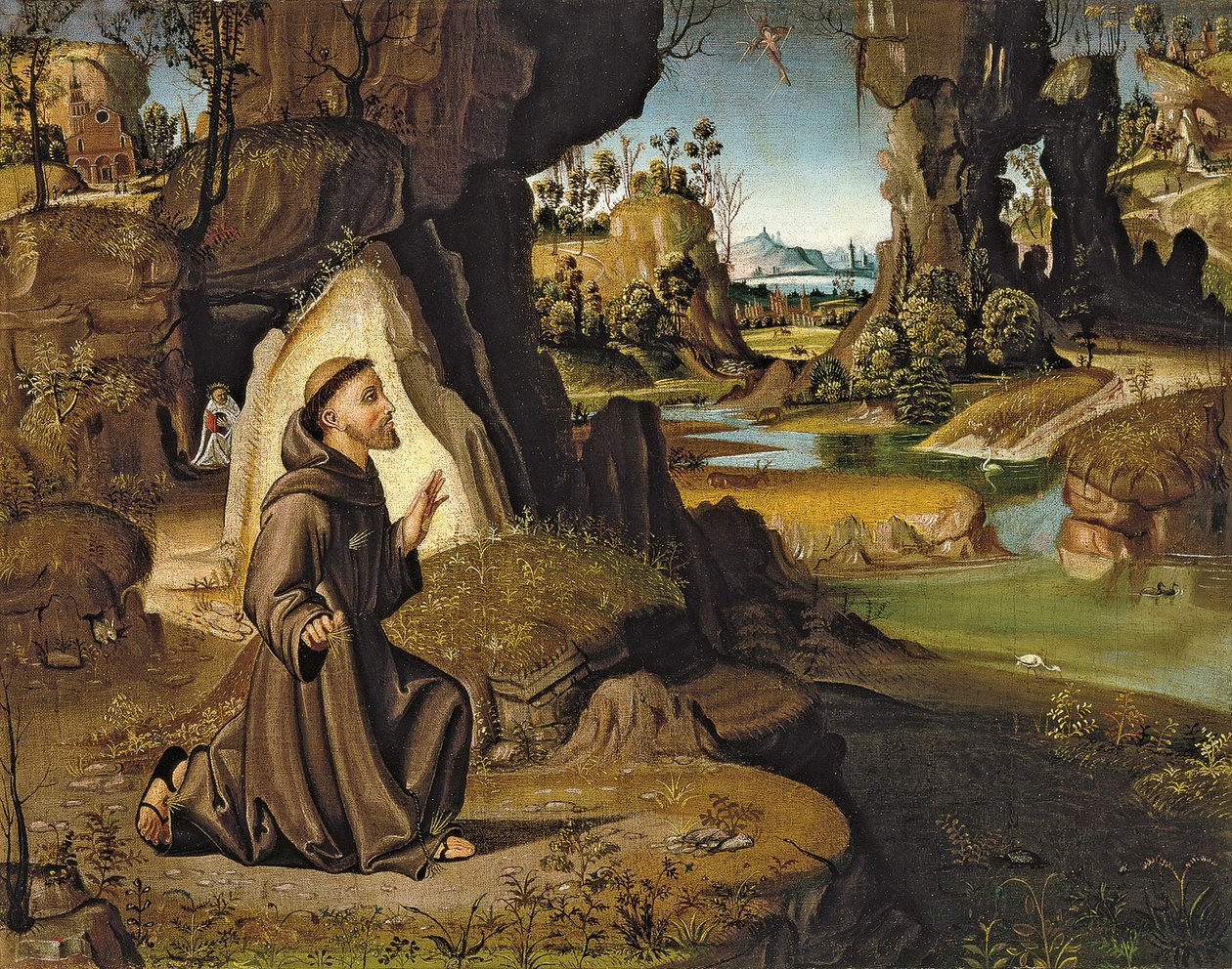Saint Francis receiving the Stigmata by Antonio Pirri