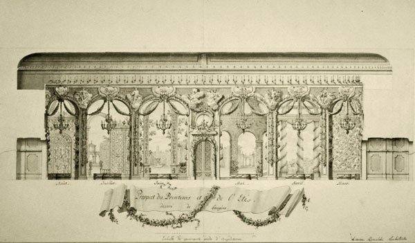 Design of the Oval Room in the Winter Palace