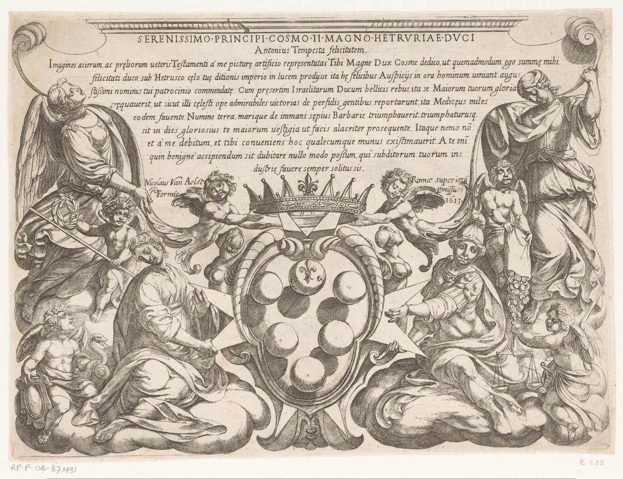 Title Page with Dedication to and Coat of Arms of Cosimo II de'Medici ...