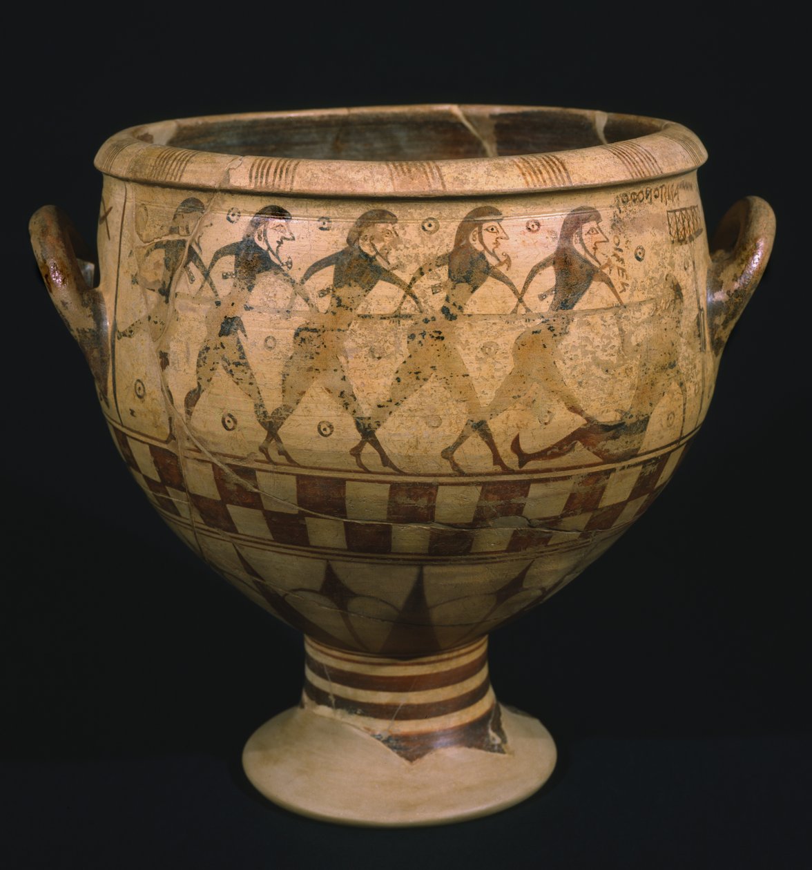 Krater with Odysseus Blinding Polyphemus by Aristonothos