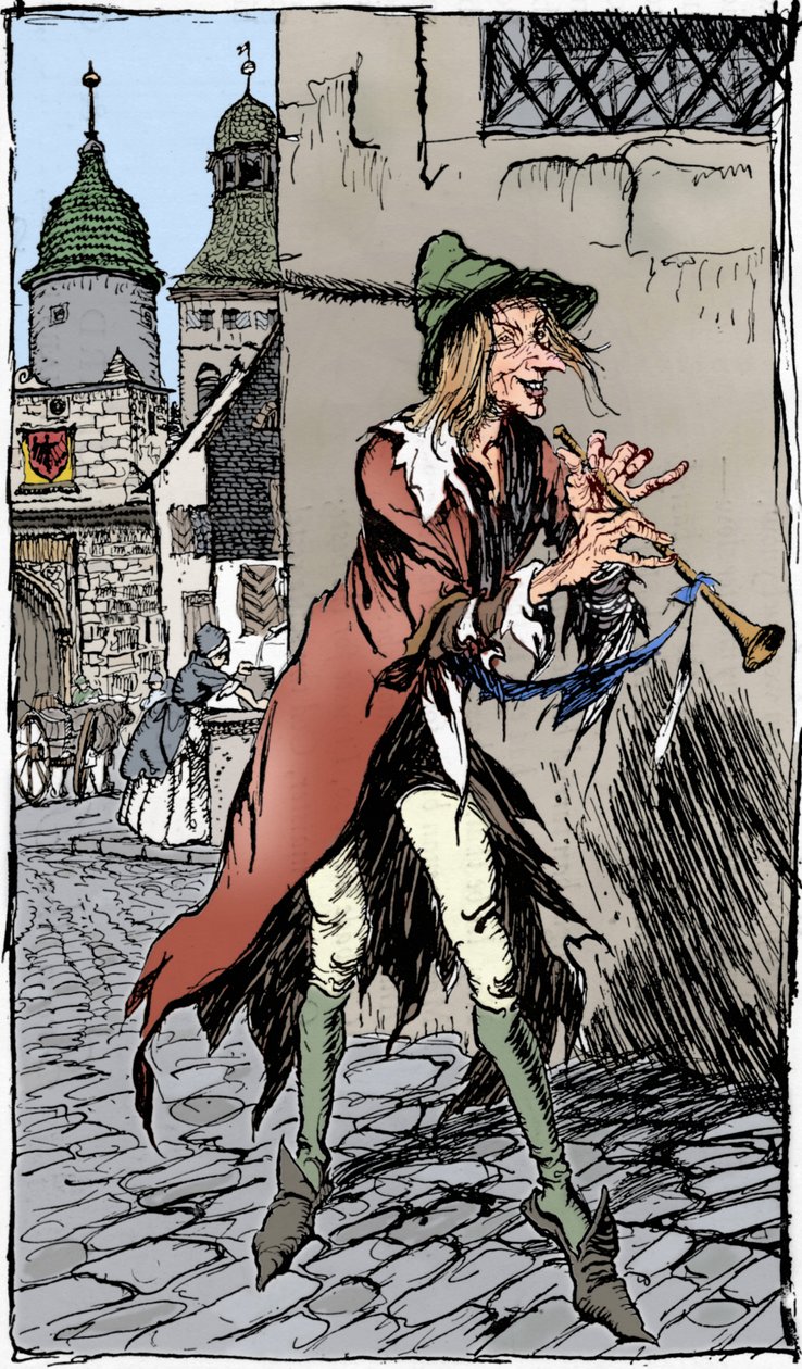 The Pied Piper of Hamelin by Arthur Rackham