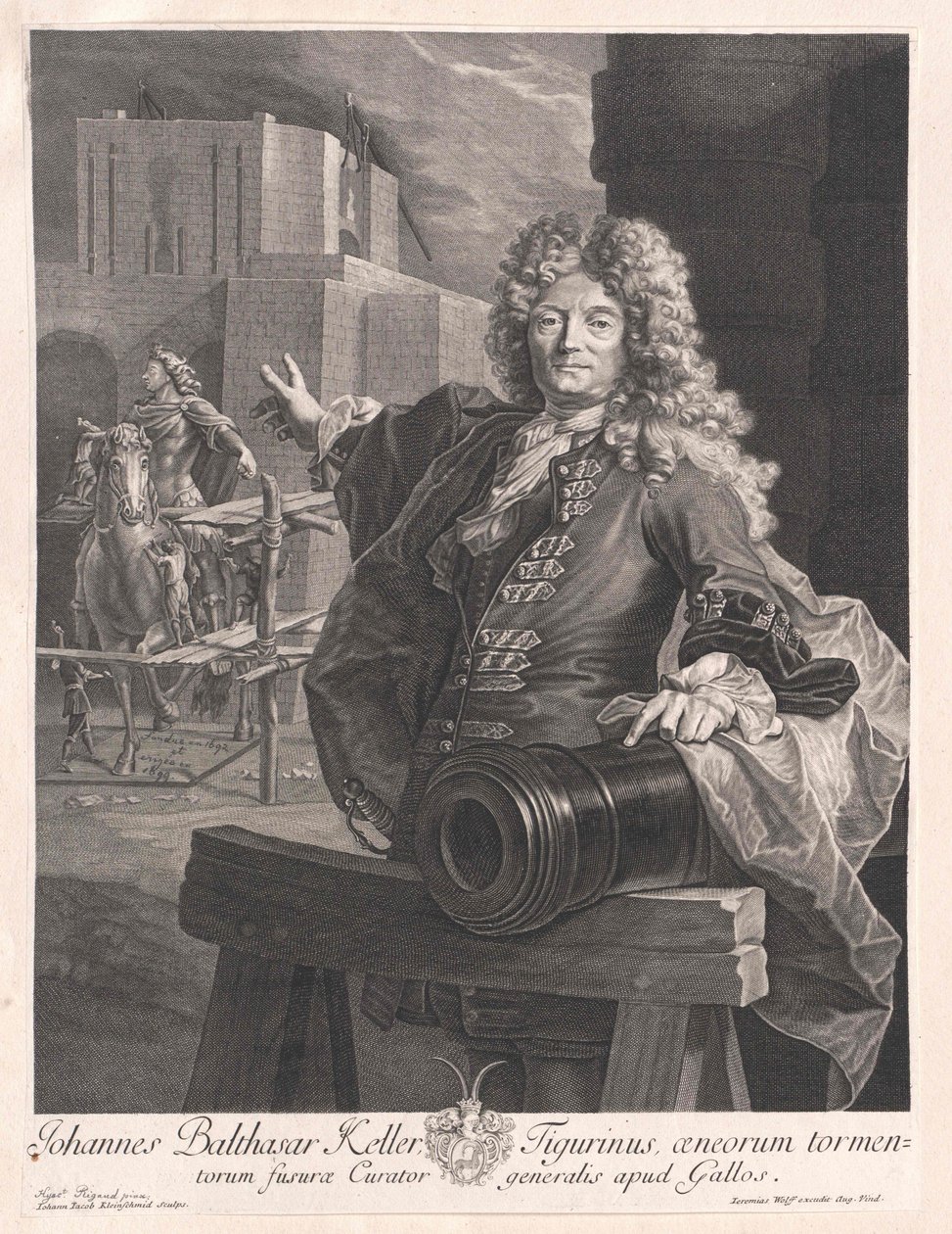 Jean Balthazar Keller by Artist Unknown: Fine art print