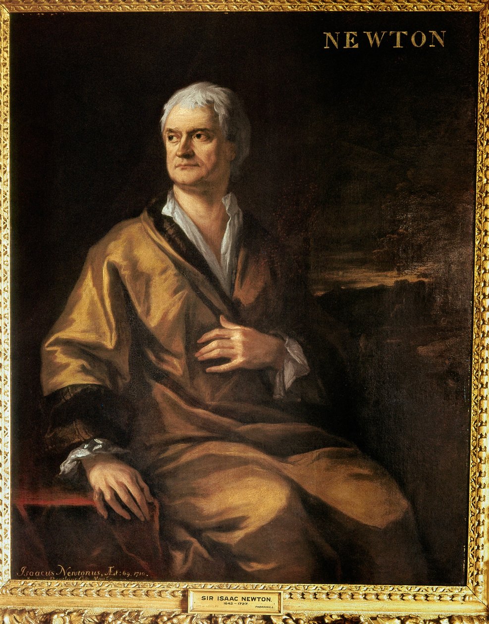 Sir Isaac Newton by Artist Unknown: Premium art reproduction