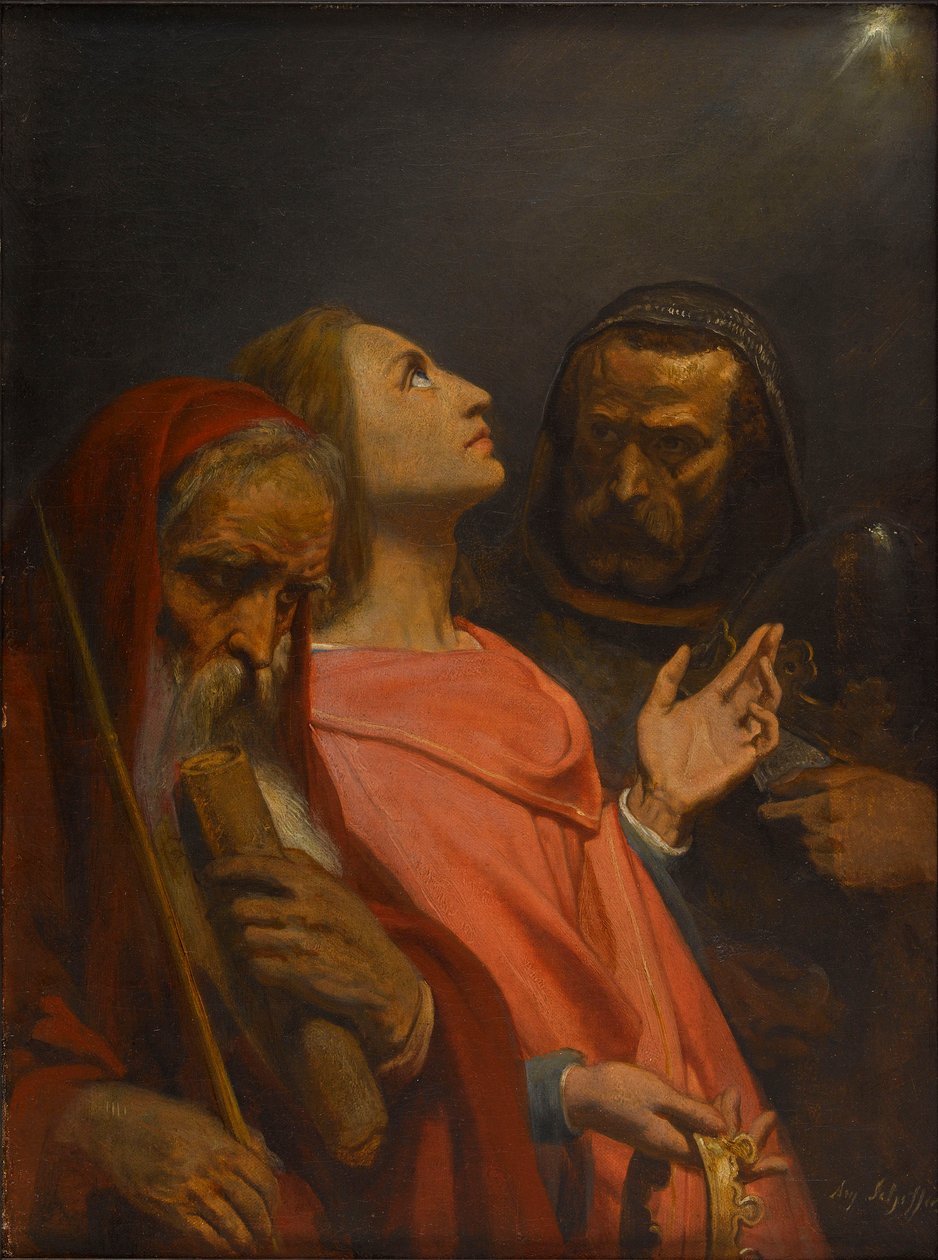 The Adoration of the Magi by Ary Scheffer: Fine art print