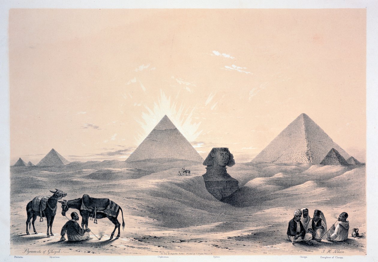 Pyramids of Giza by Augustus Butler: Buy fine art print