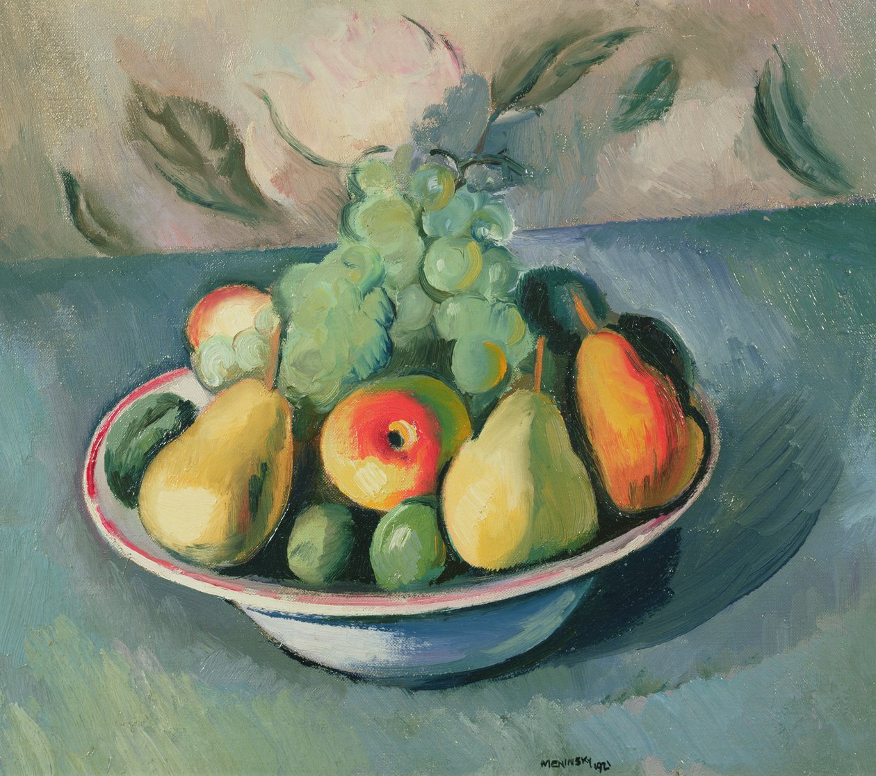 Still Life Fruit Bowl Drawing
