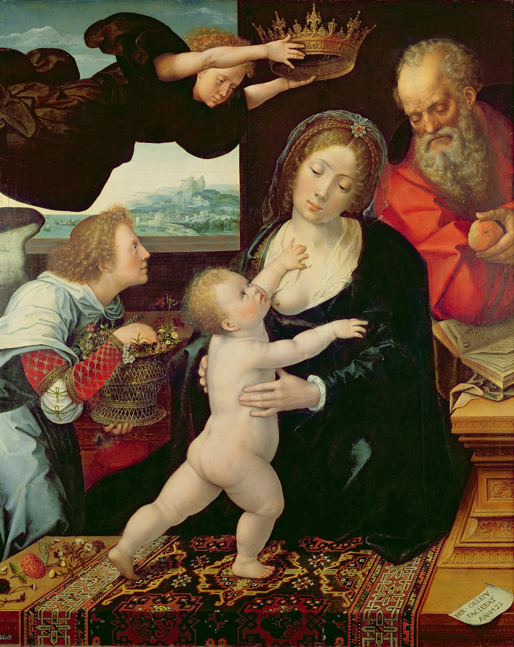 The Holy Family by Bernard van Orley: Buy fine art print