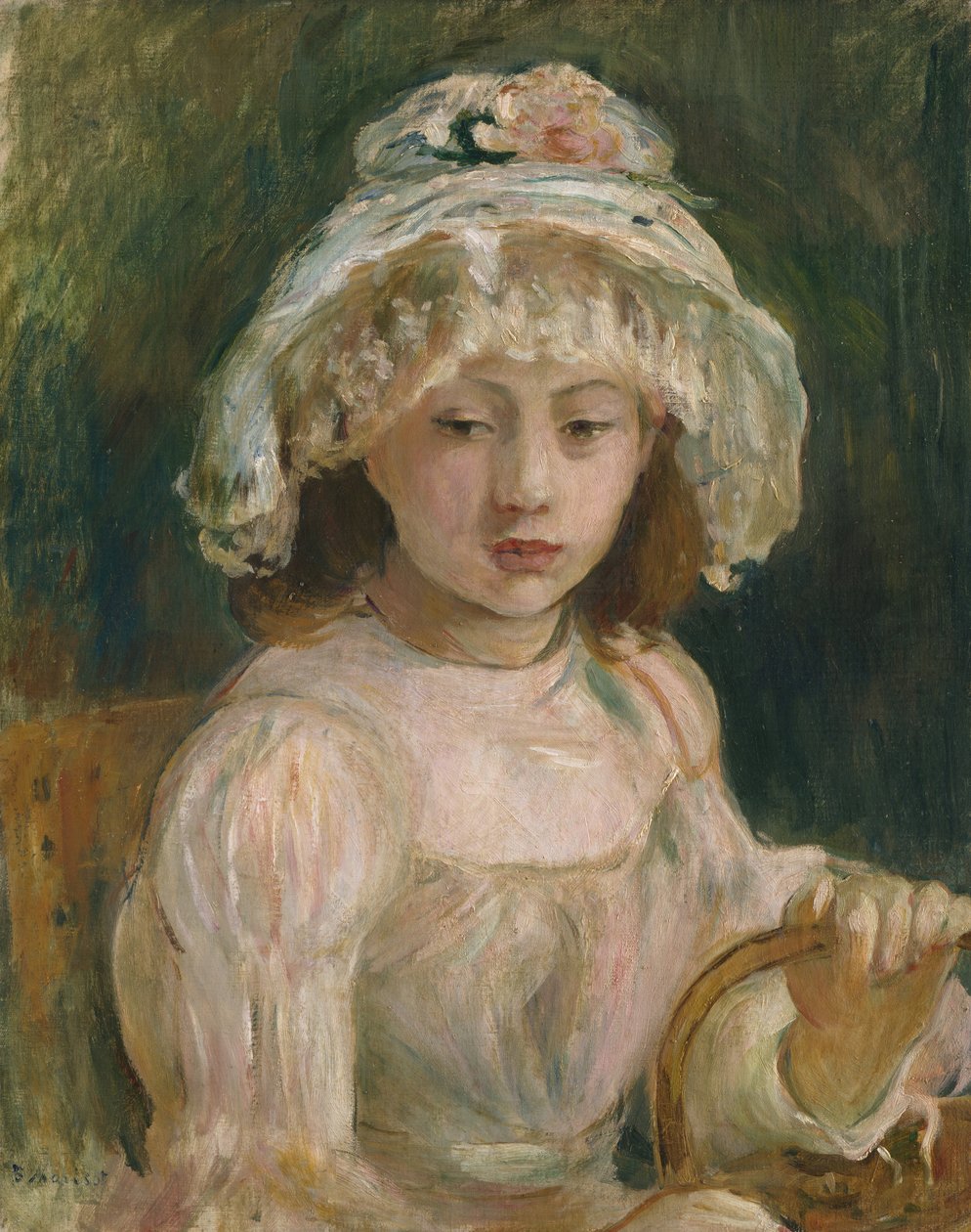 Young Girl with Hat by Berthe Morisot: Buy fine art print