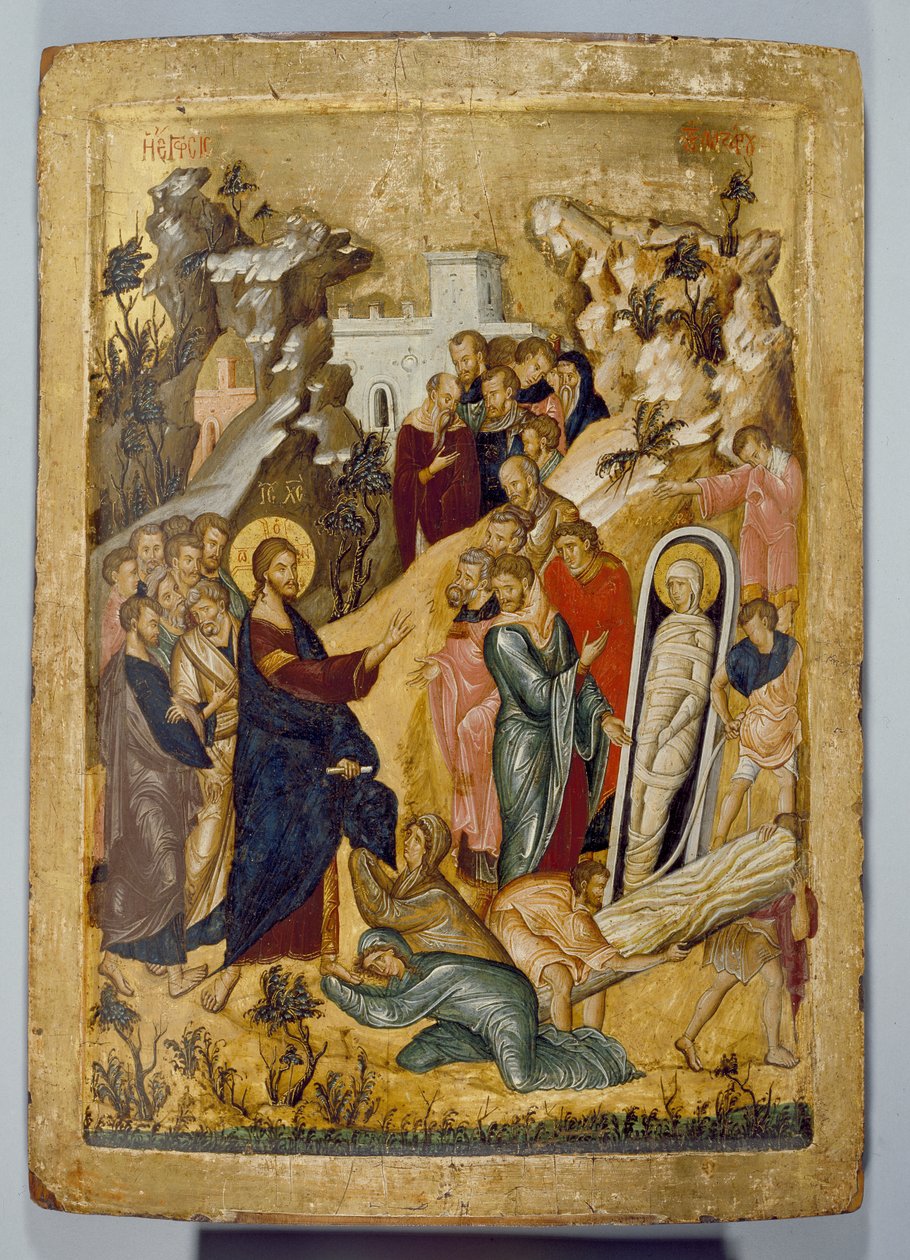 The Raising of Lazarus by Byzantine: Buy fine art print