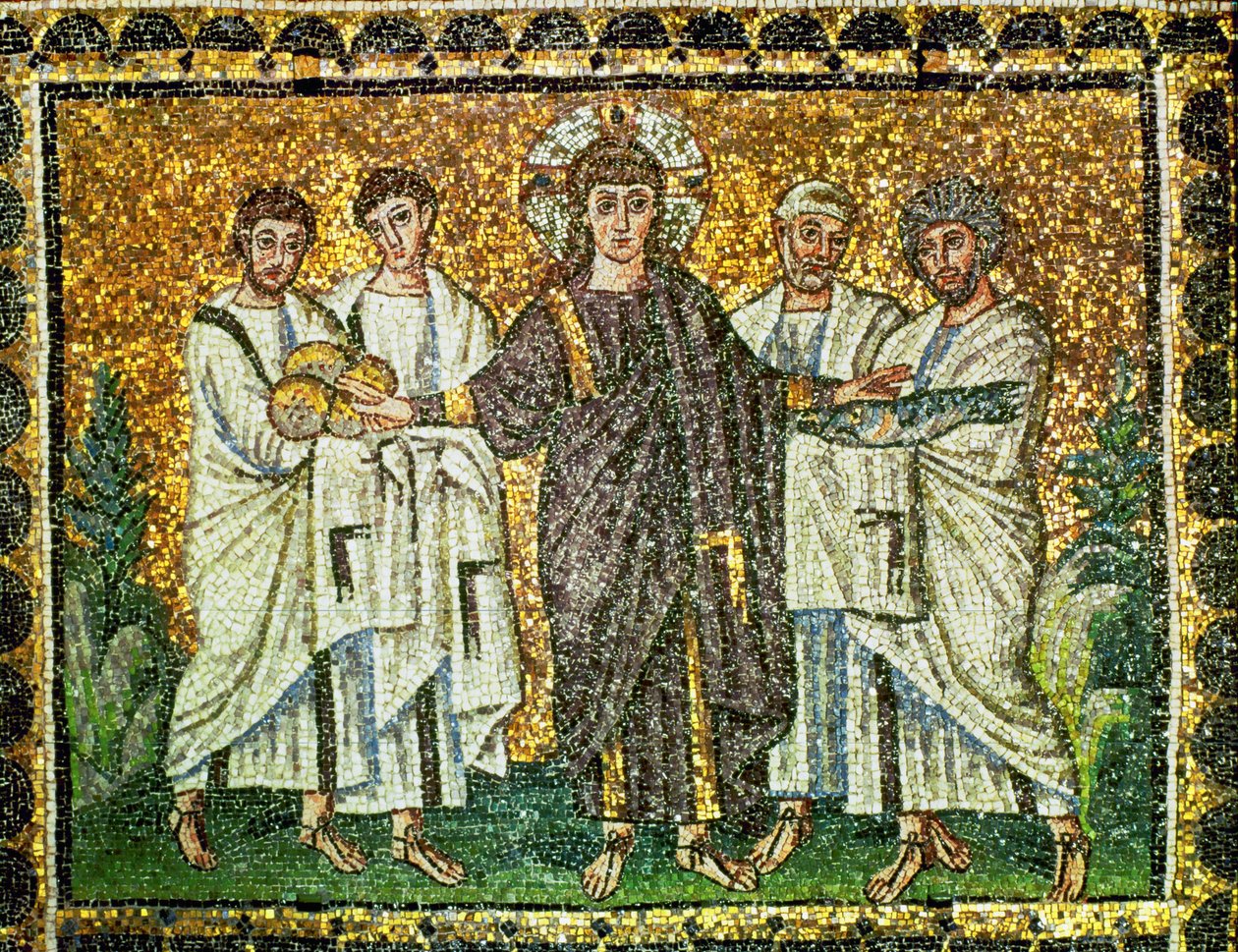 Jesus and the Multiplication of Bread and Fish, Four Apostles