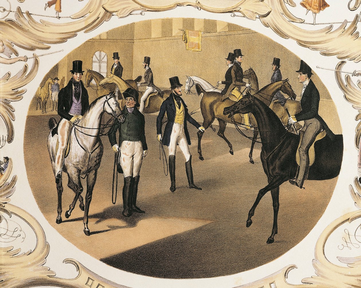 Austria, Vienna, Riding School by Carl Kunz and Johann Geiger, Color ...
