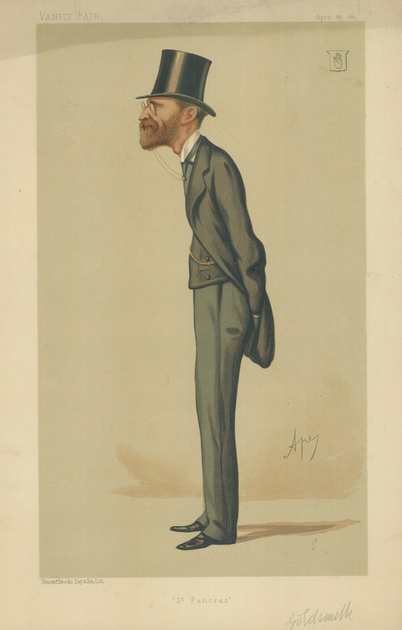 Sir Julian Goldsmid by Carlo Pellegrini: Fine art print