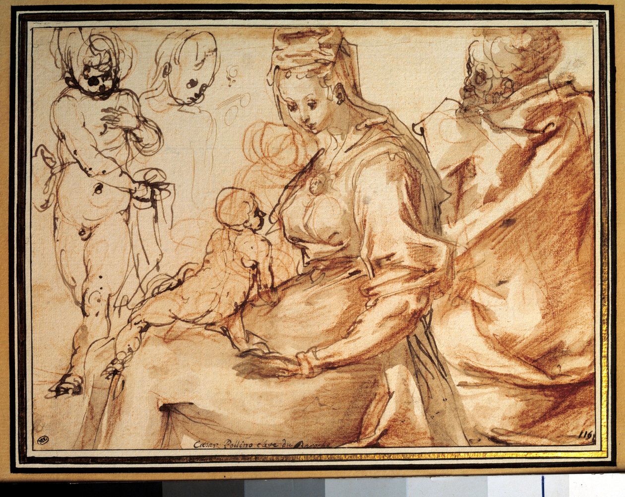 The Holy Family by Cesare Pollini: Premium art reproduction