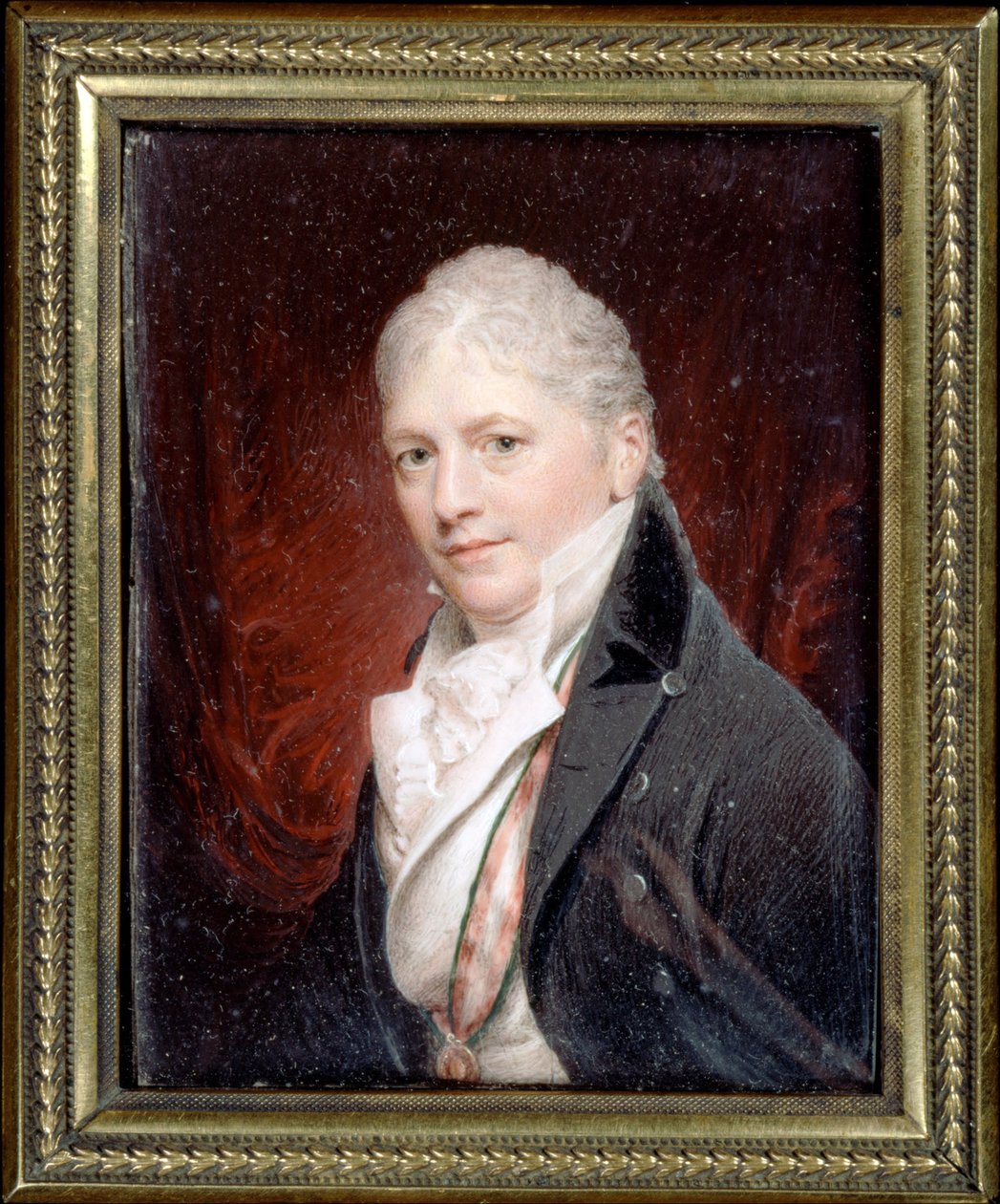 Miniature Portrait of Sir Peter Francis Bourgeois (after Beechey)