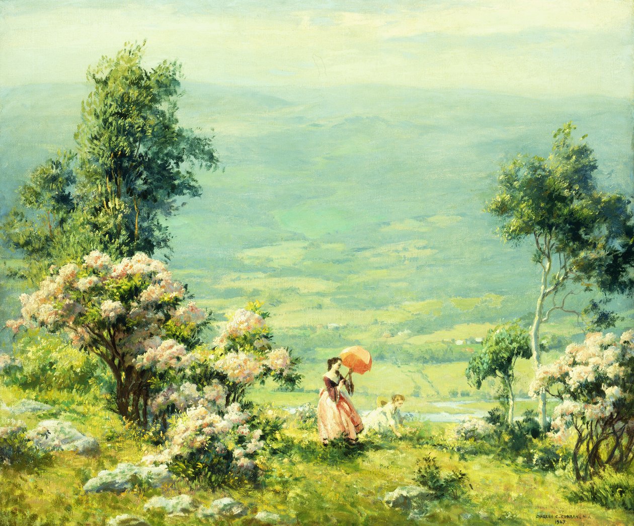 Pink Parasol by Charles Courtney Curran: Fine art print