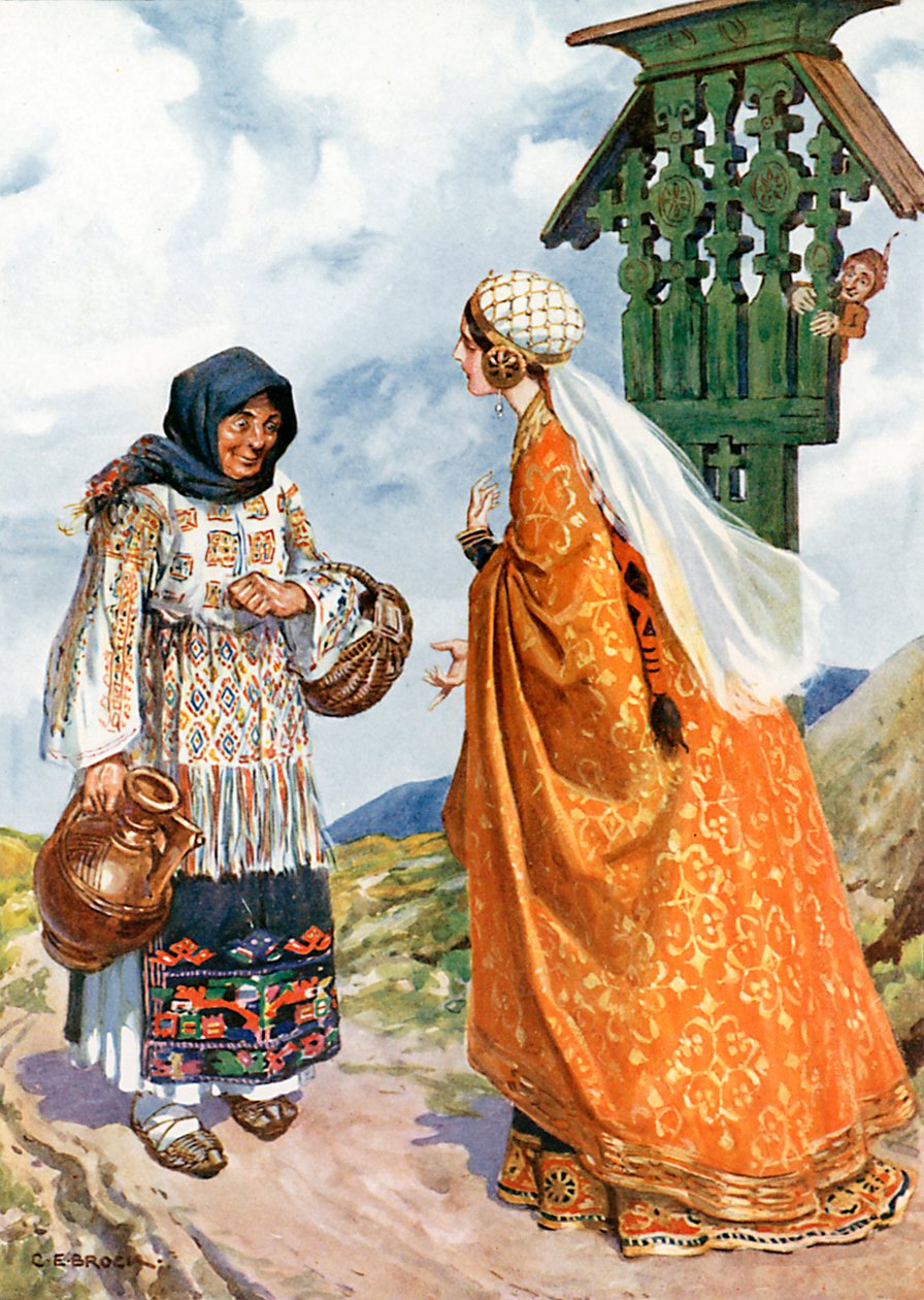 The princess asked her to exchange the peasant's clothes for her royal ...