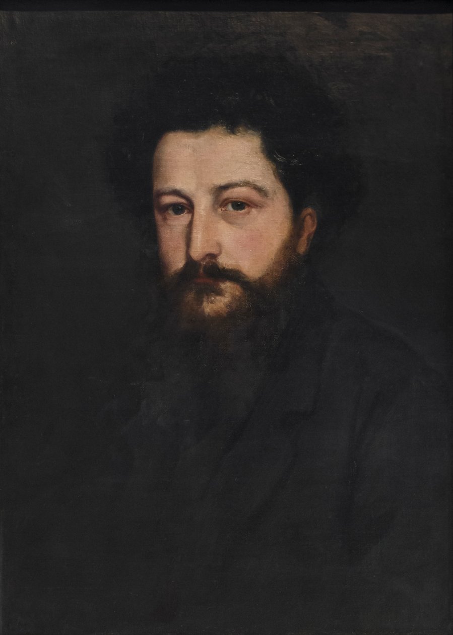Portrait of William Morris in his thirties by Charles Fairfax Murray