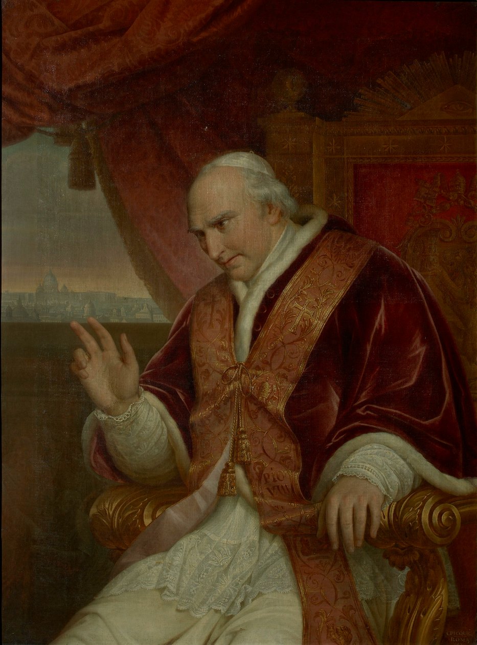 Portrait of Pope Pius VIII by Charles Picqué
