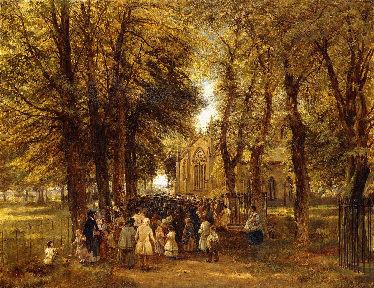 A Country Wedding by Charles Thomas Burt: Fine art print