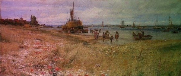 Coastal Scene by Charles William Wyllie: Fine art print