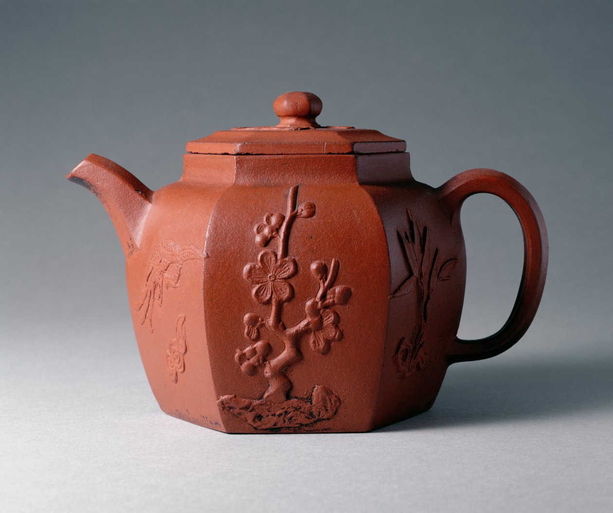 Yixing Hexagonal Teapot, Chinese, late 17th century