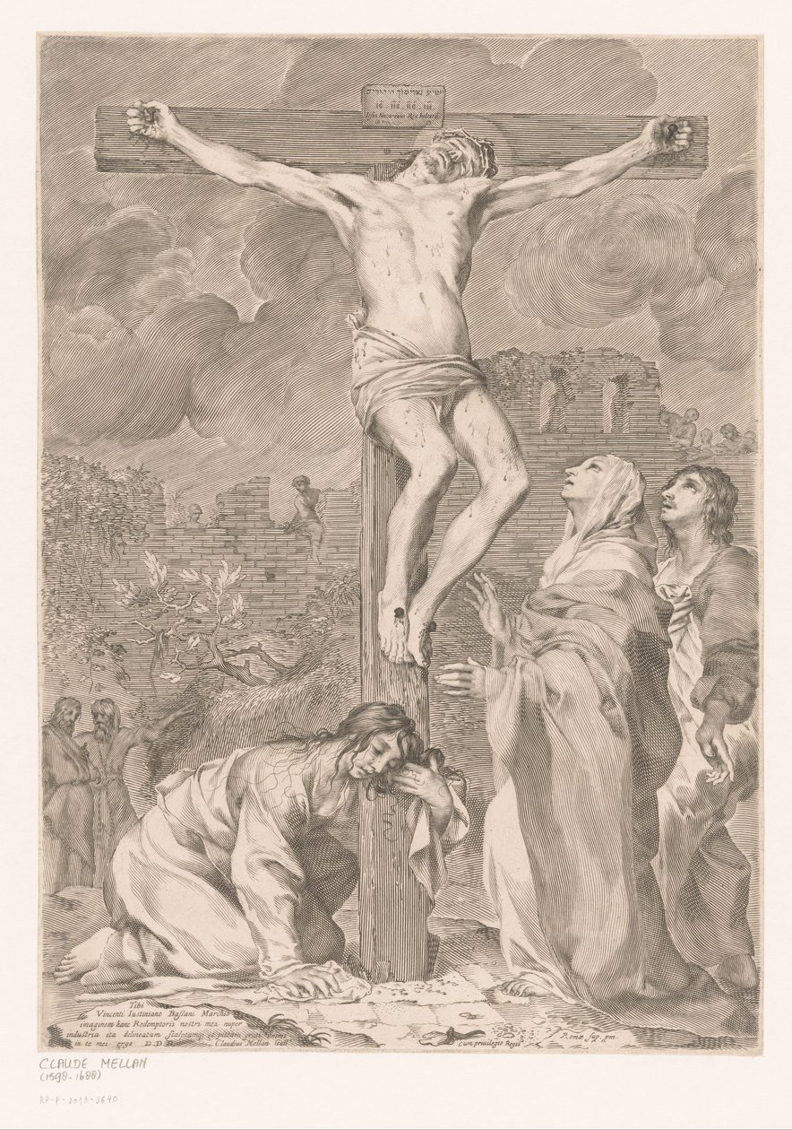 Crucifixion of Christ by Claude Mellan: Buy fine art print