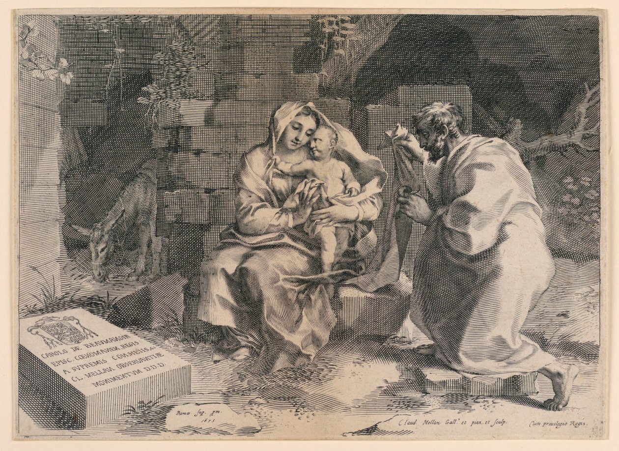 The Holy Family by Claude Mellan: Buy fine art print