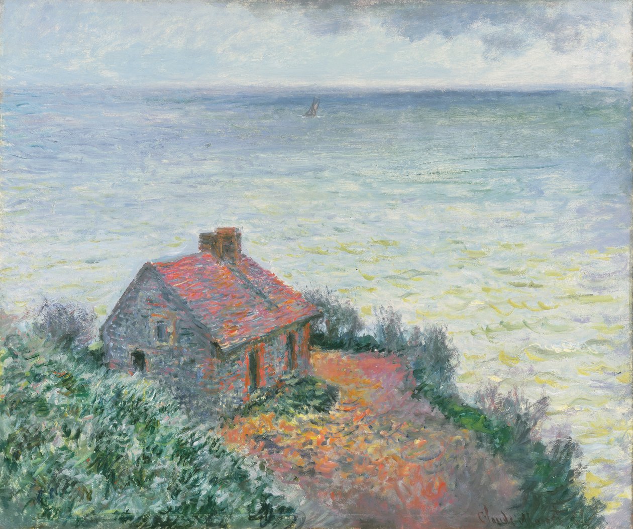Customs Post at Dieppe, 1882 by Claude Monet