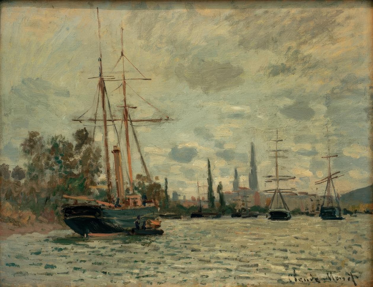 The Seine at Rouen by Claude Monet: Buy fine art print